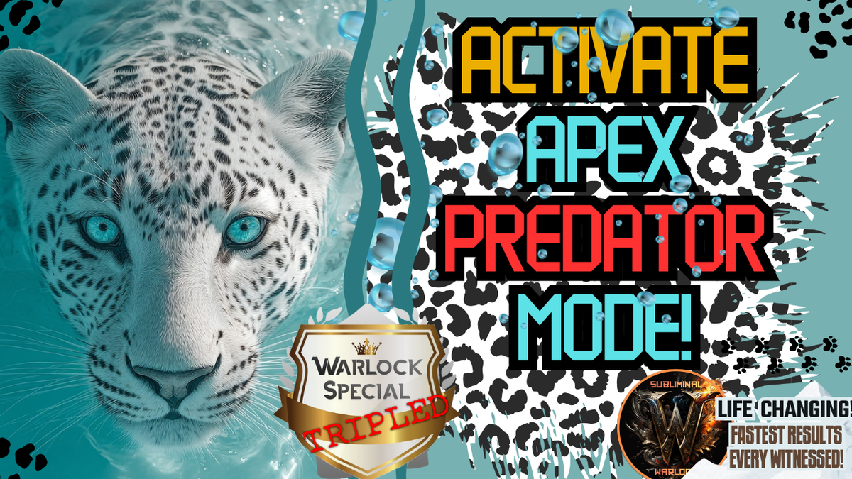 AQUA PREDATOR MODE 🐆 9944Hz Inner Apex Awakening | Dominate Calmly, Ru ...